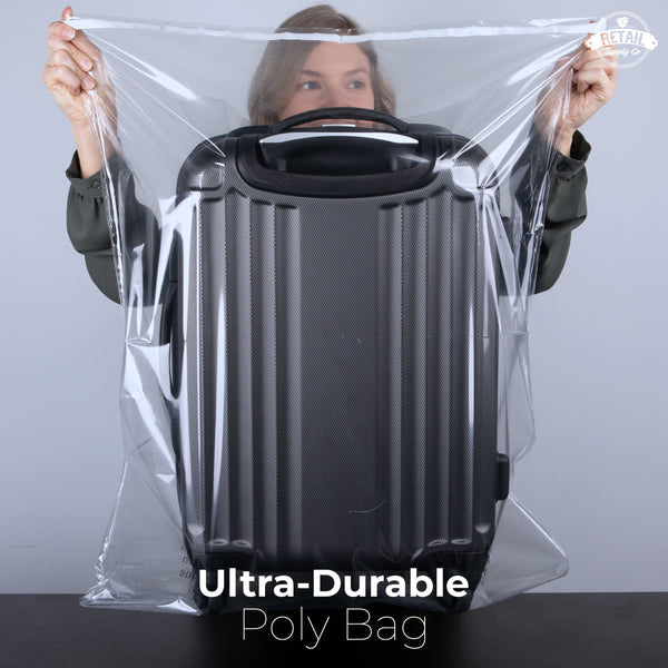 24x28" Poly Bags - Suffocation Warning - Self Seal